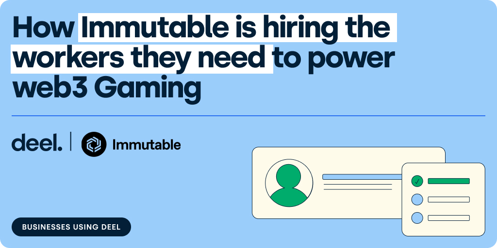 How Immutable is hiring the workers they need to power web3 Gaming